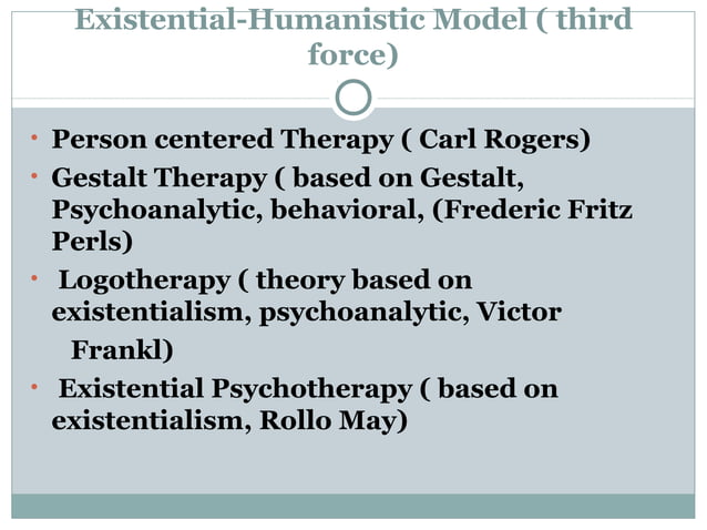 Models of psychotherapy | PPT