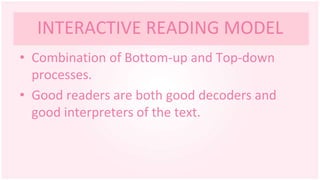 Models of Reading | PPT