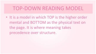 Models of Reading | PPT