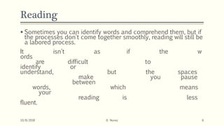 EDUC 551 Models of Reading | PPTX