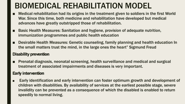 models of rehabilitation - community based rehabilitation | PPTX ...