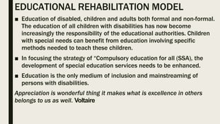 models of rehabilitation - community based rehabilitation | PPTX
