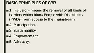 models of rehabilitation - community based rehabilitation | PPTX