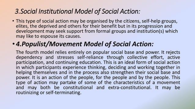 Models of social action | PPTX
