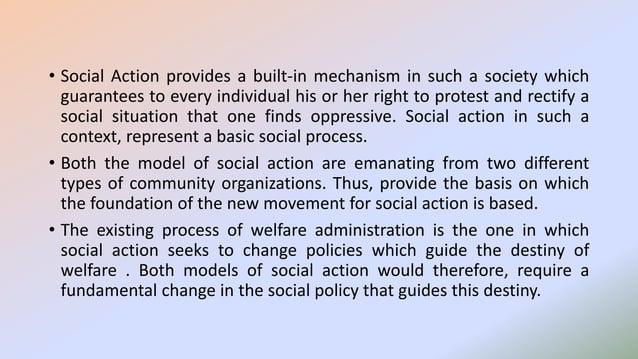 Models of social action | PPTX