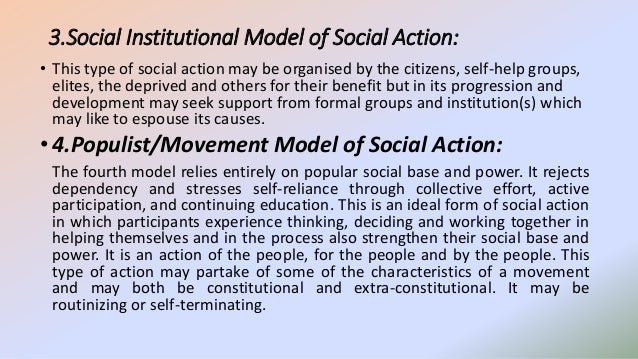Models of social action