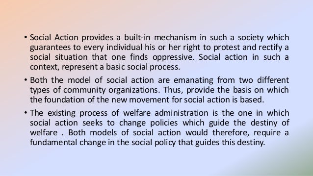 Models of social action