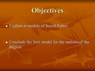 Various Models of Social Policy in social work.pptx