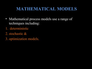 Models of spatial process by sushant | PPT