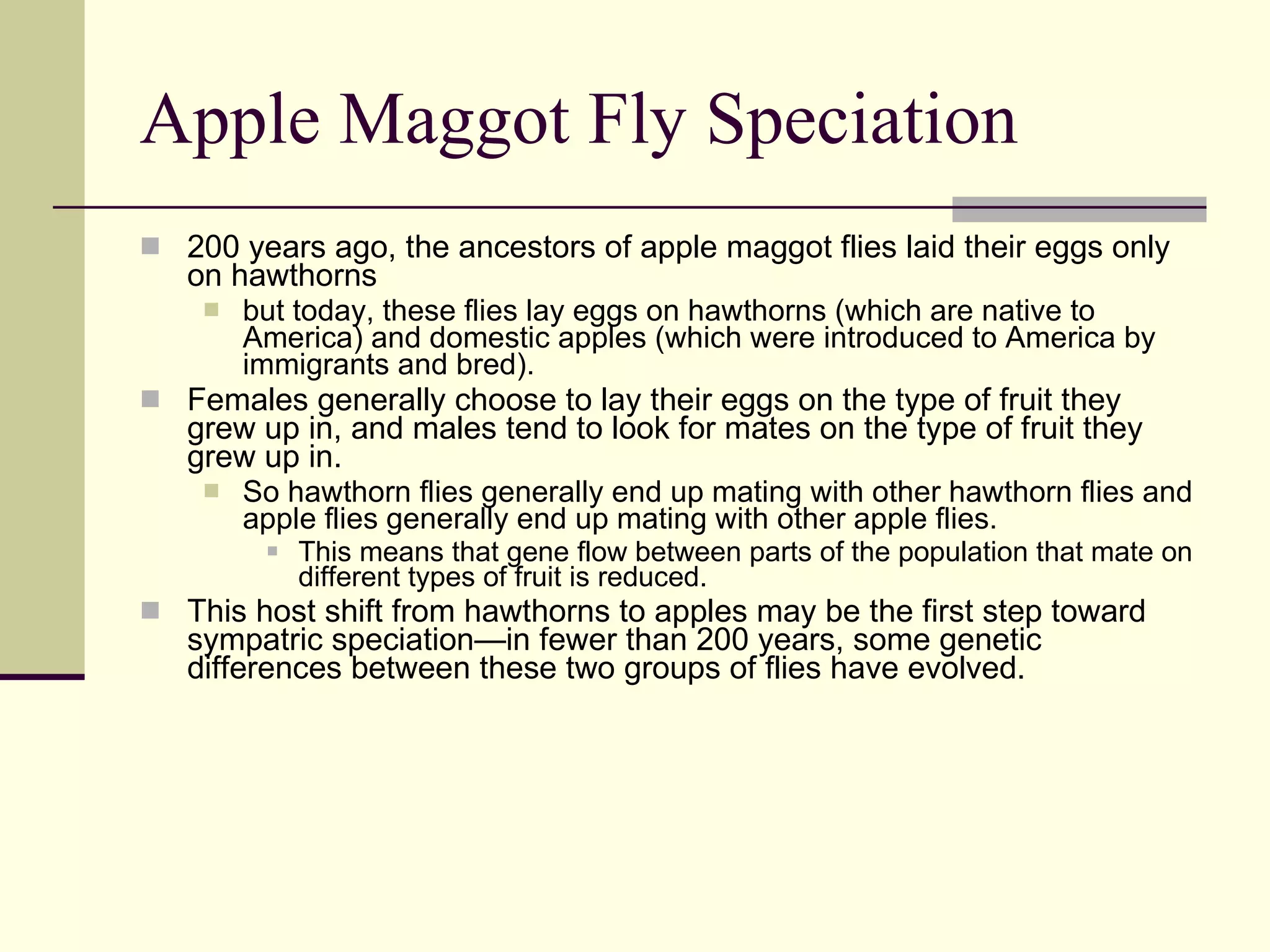 Models Of Speciation | PPT