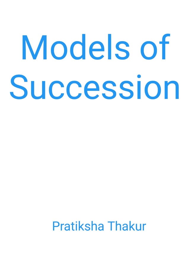 Models of Succession | PDF