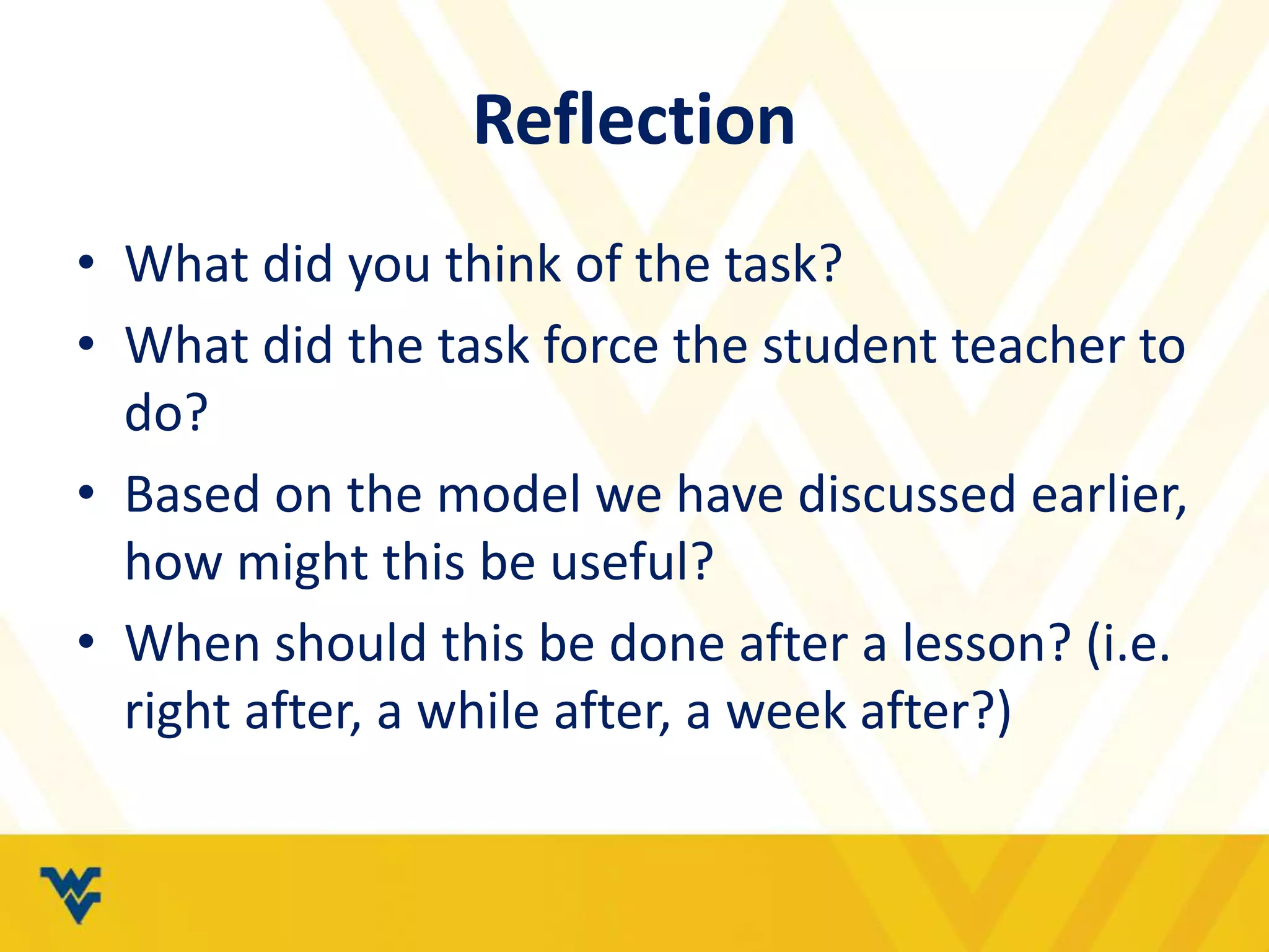 Models of supervision reflection | PPTX