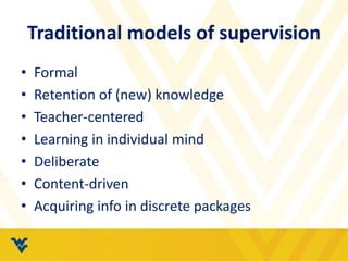 Models of supervision reflection | PPTX
