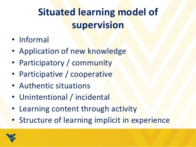 Models of supervision reflection