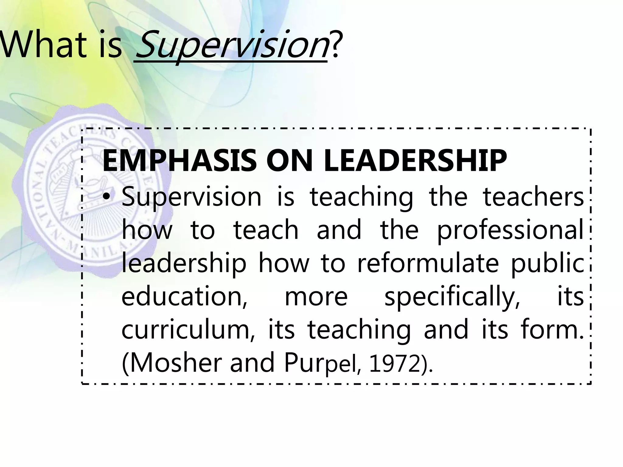 Models of Supervision | PPTX