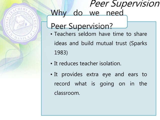 Models of Supervision | PPTX