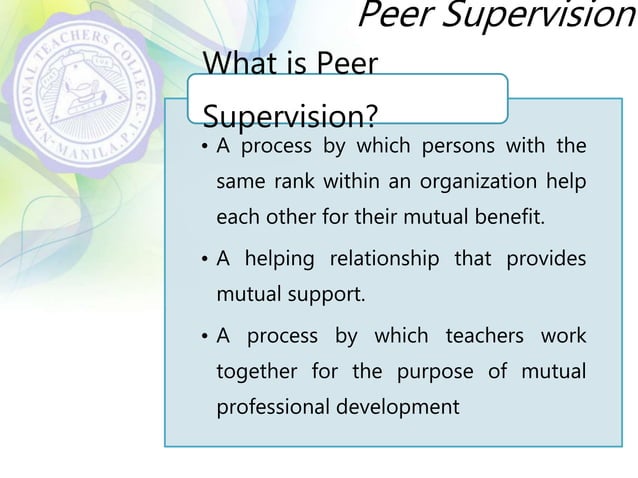 Models of Supervision | PPTX