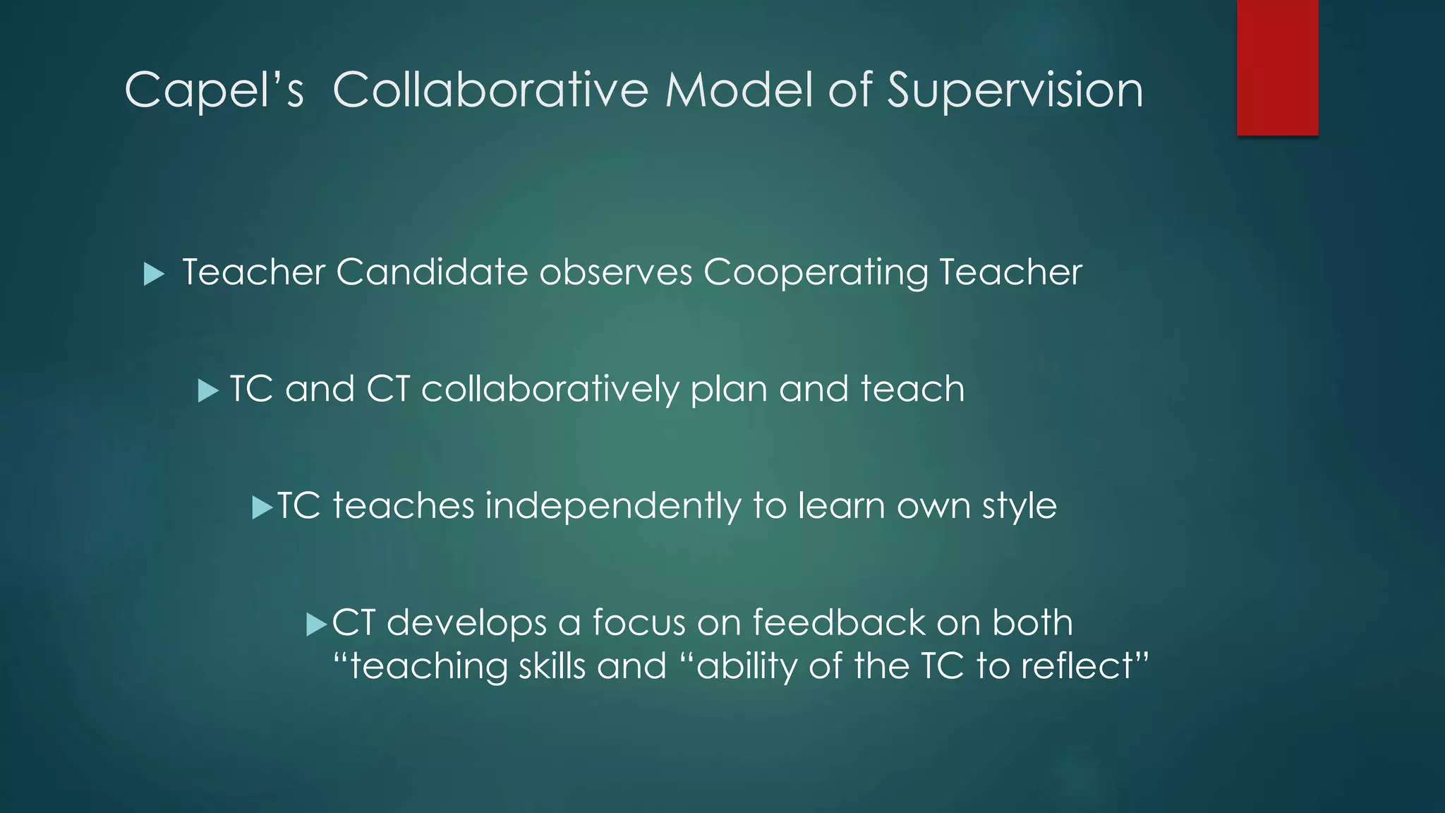 Models of supervision_and_reflection | PPT