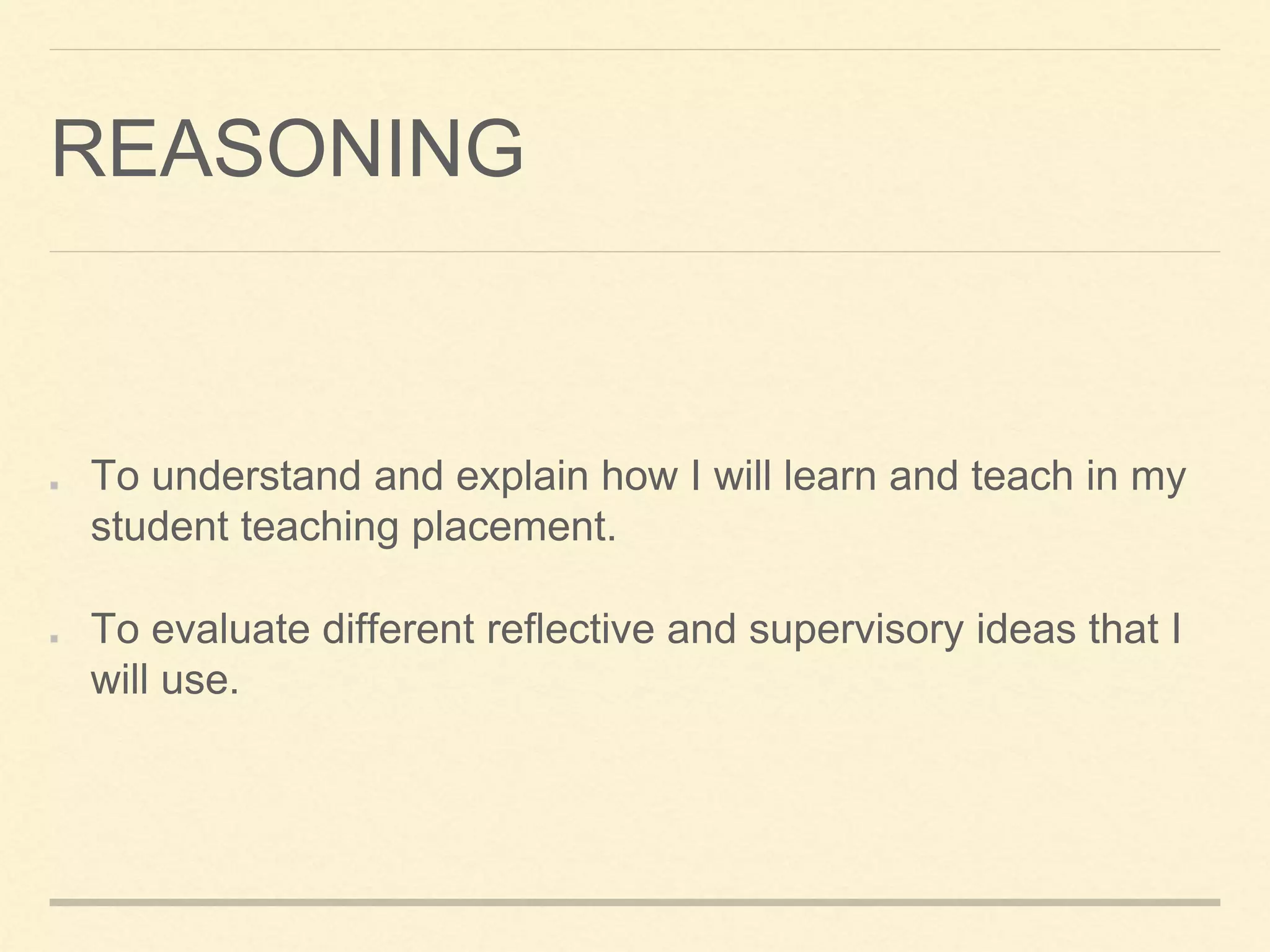 Models of supervision:reflection | PPT