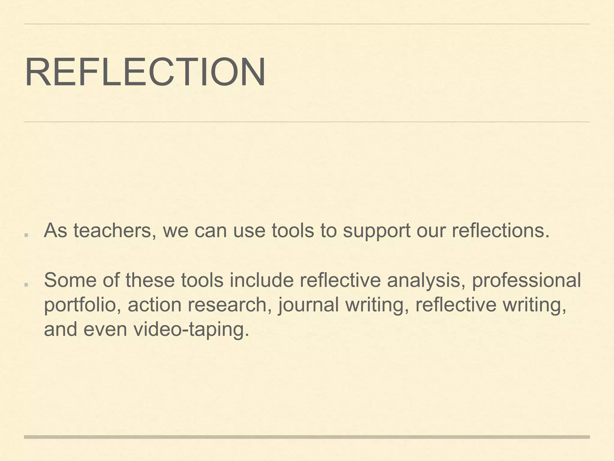 Models of supervision:reflection | PPT