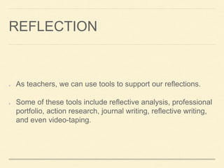 Models of supervision:reflection | PPT
