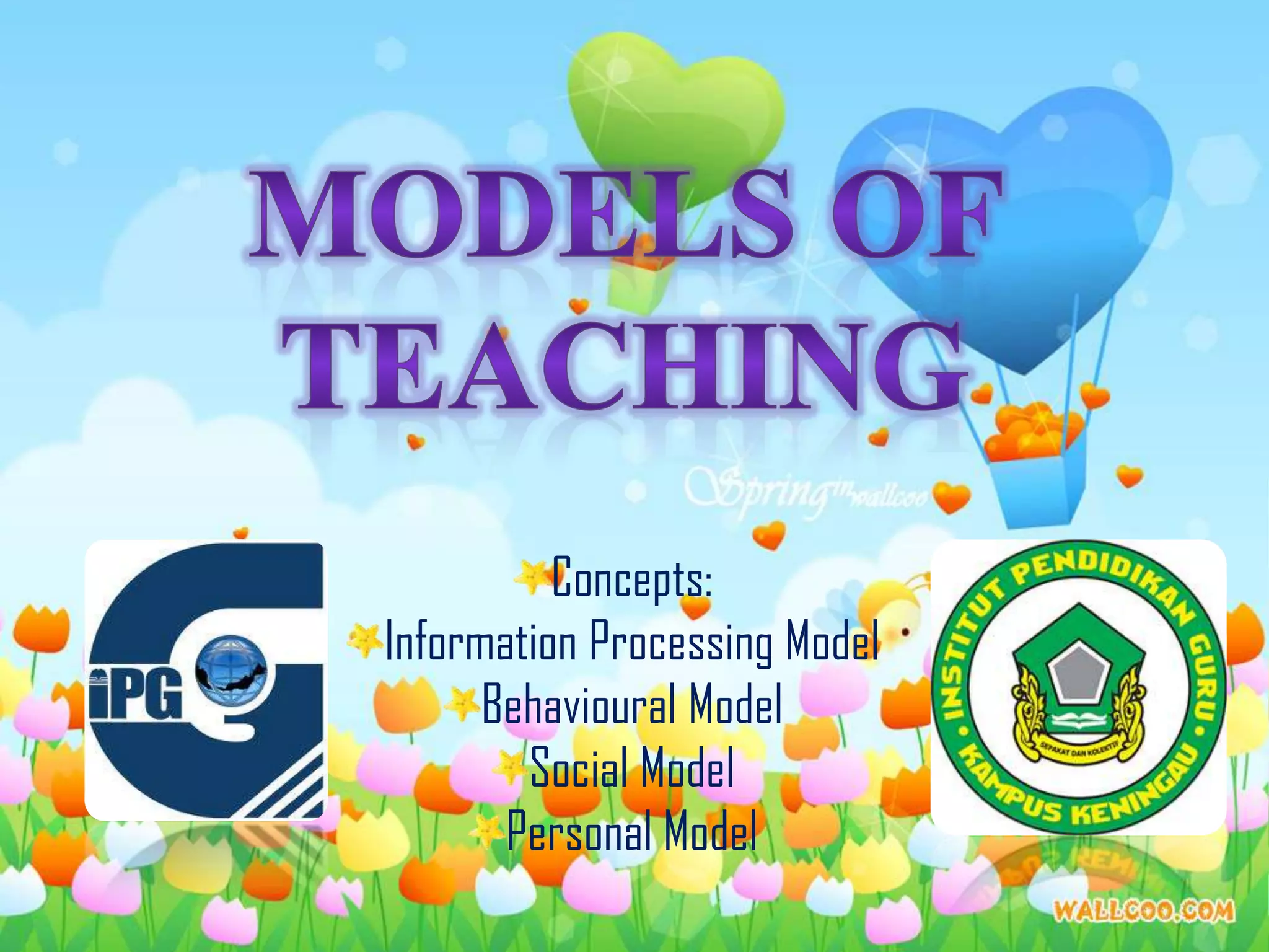 Models of teaching | PPTX