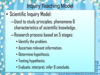 Models of teaching | PPTX