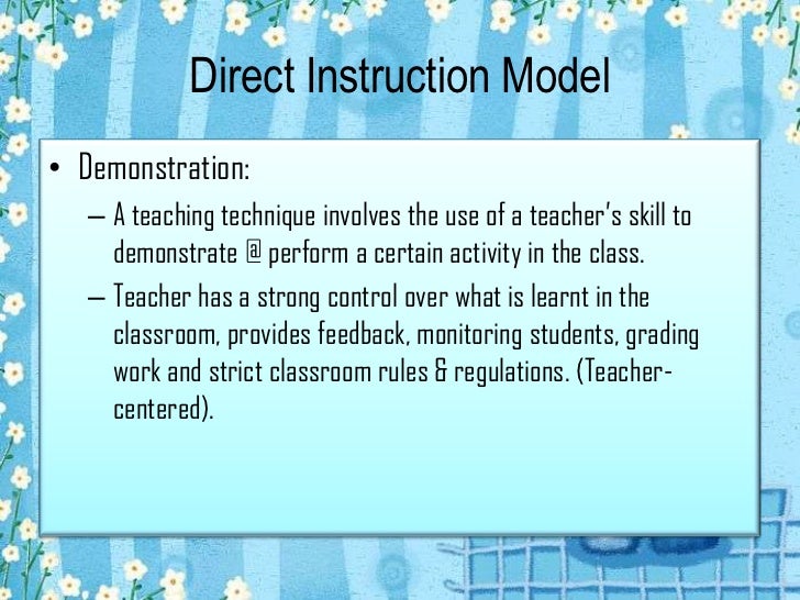 Models of teaching