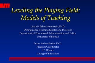 Models of teaching | PPT