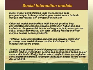 Models of teaching | PPSX
