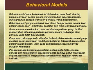 Models of teaching | PPSX