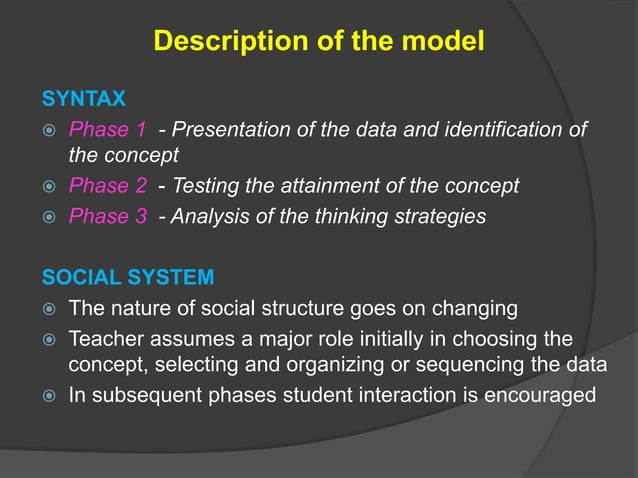 Models of teaching | PPTX