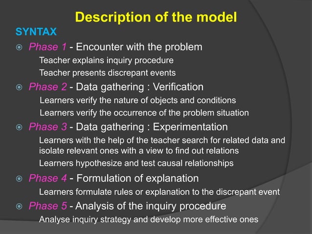 Models of teaching | PPTX