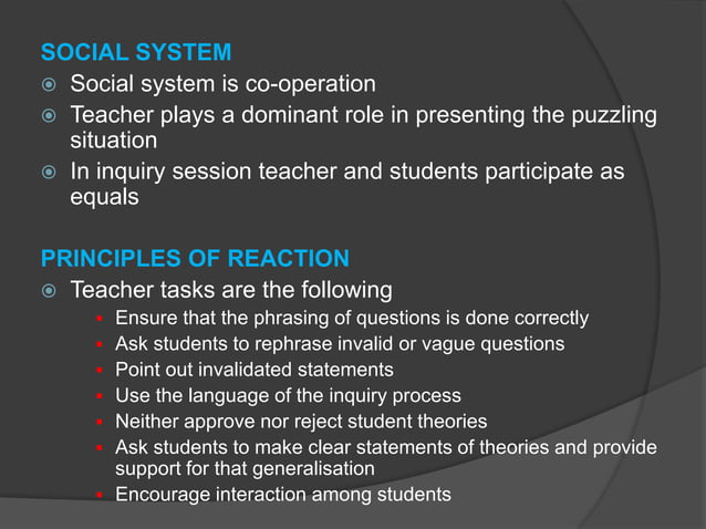 Models of teaching | PPTX