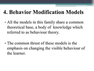 Models of teaching | PPTX