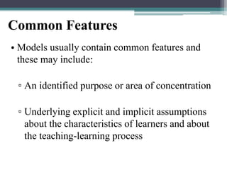 Models of teaching | PPTX