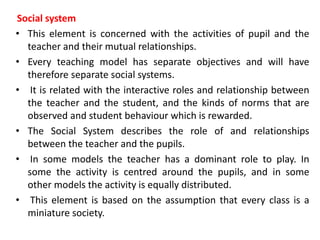 Modelsofteaching | PPTX