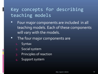 Models of teaching | PPT