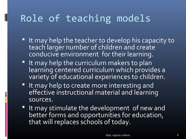 Models of teaching | PPT
