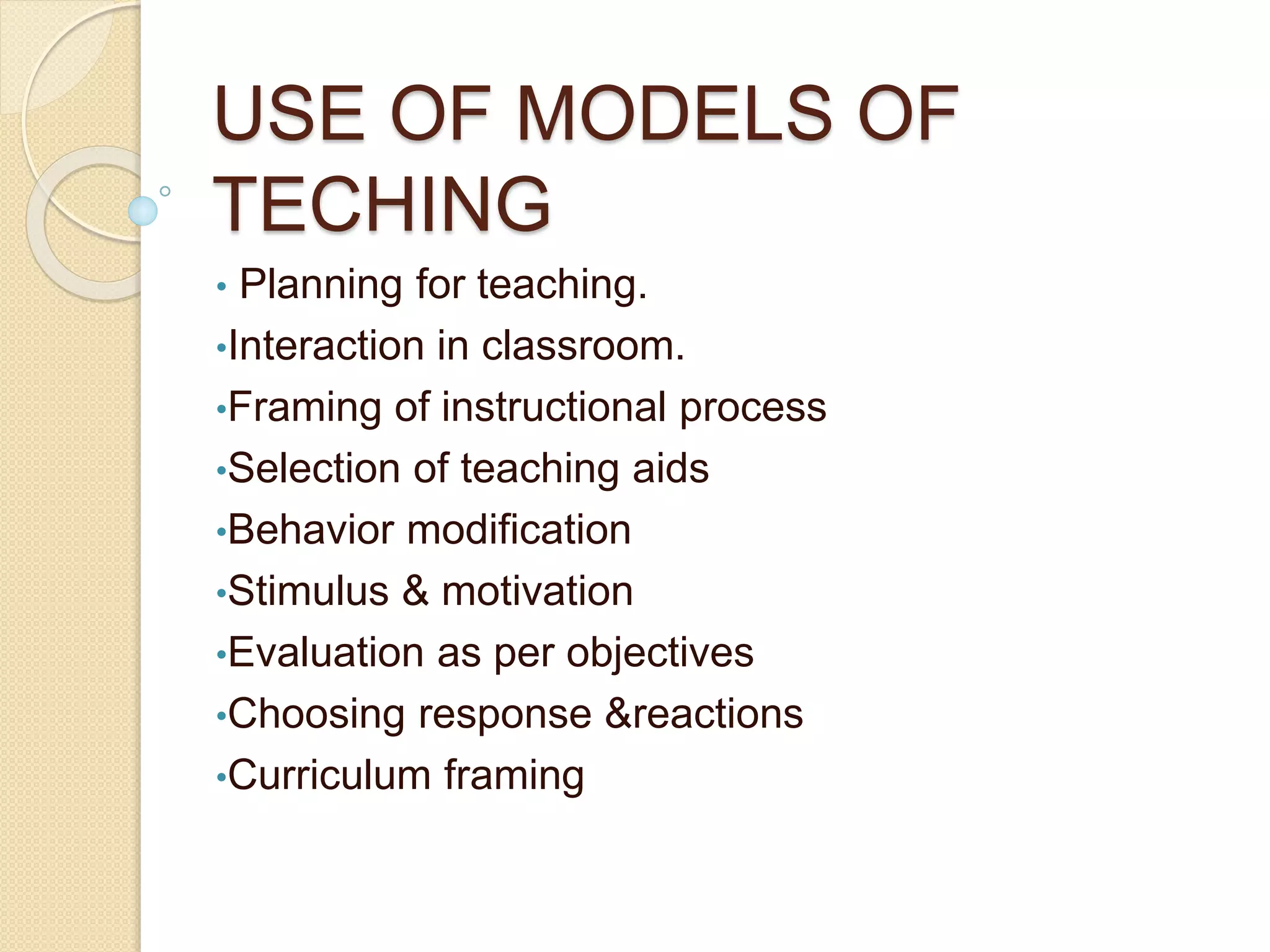 Models of teaching orientation sonali | PPTX