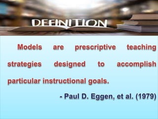 Models of Teaching | PPTX