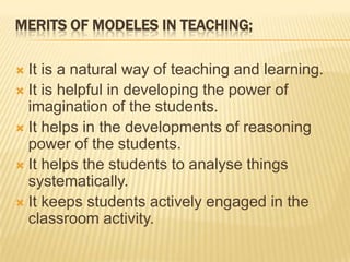 Models of teaching ppt | PPTX