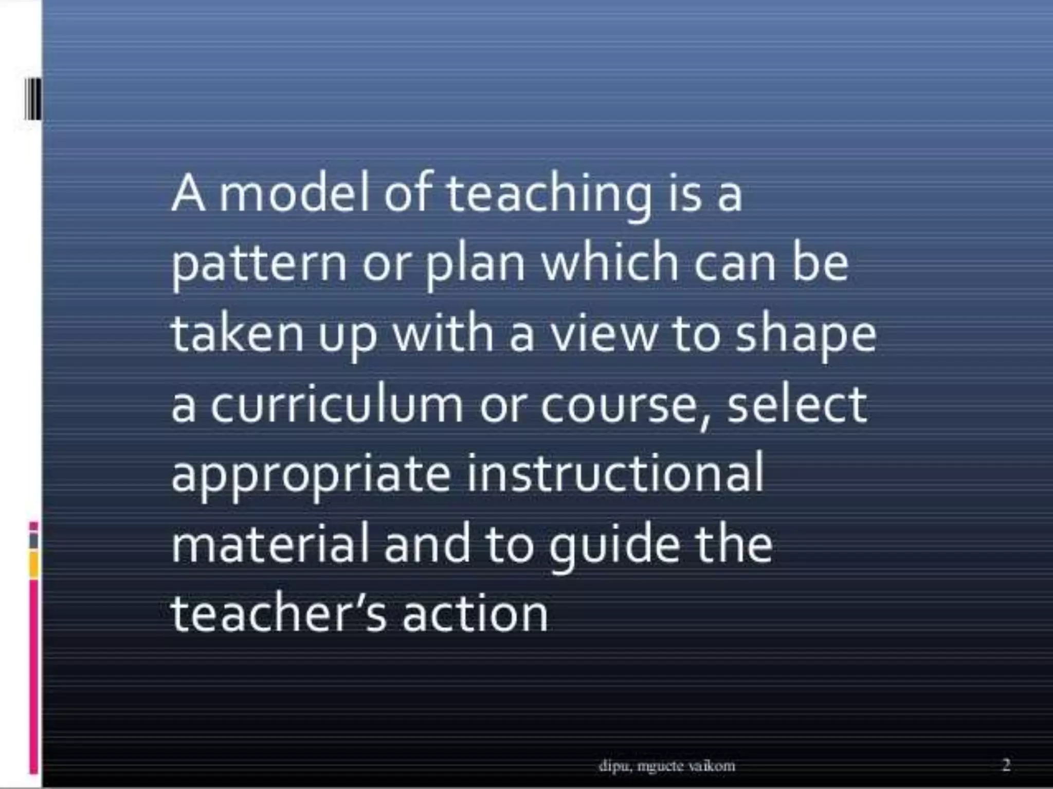 Models of teaching ppt | PPT