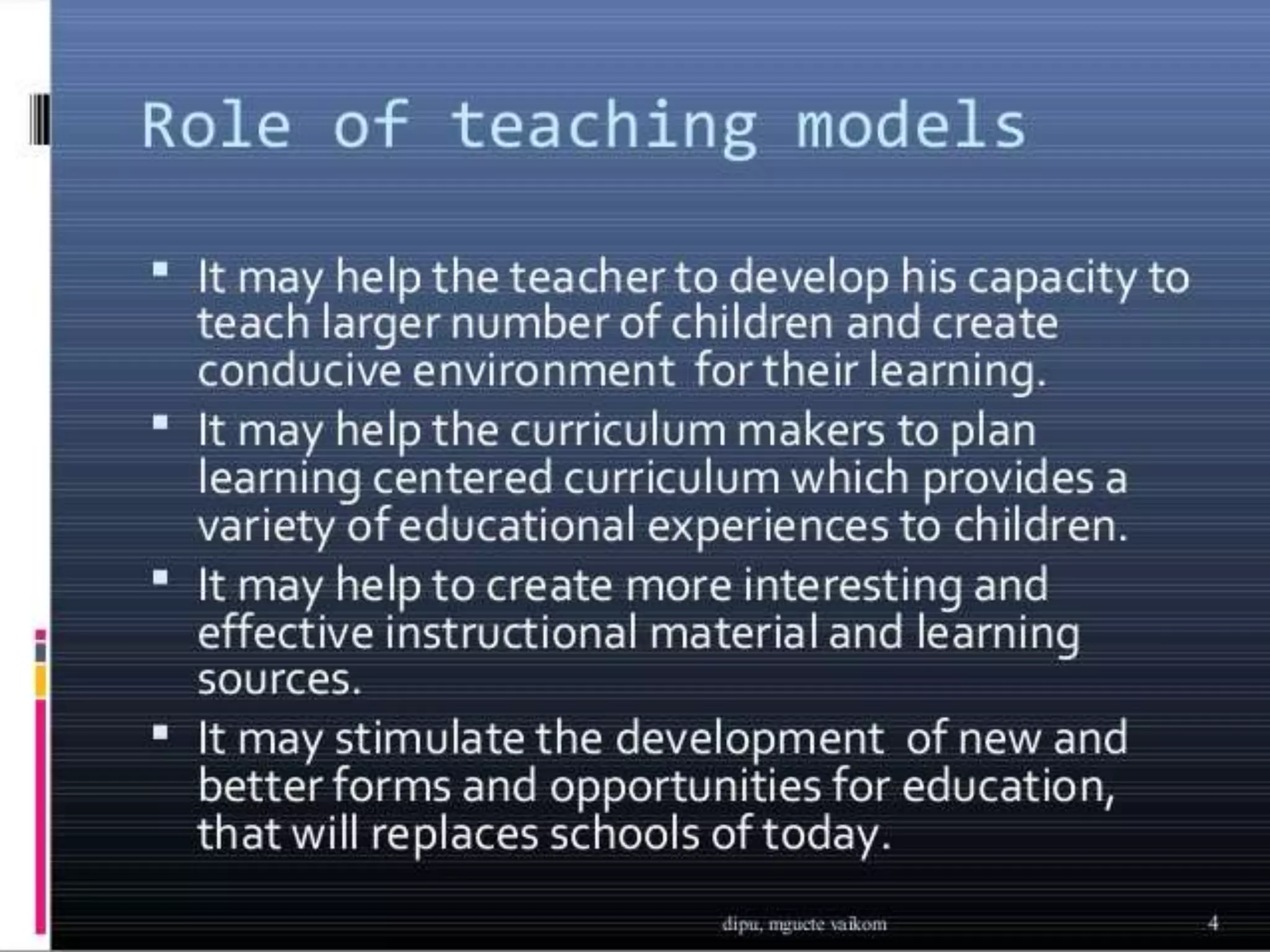 Models of teaching ppt | PPT