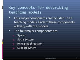 Models of teaching ppt | PPT