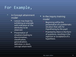 Models of teaching ppt | PPT