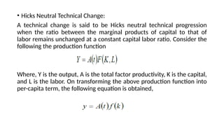 Models of technical change-Hicks and Harrod Neutrality-1.pptx