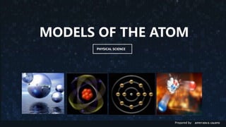 MODELS OF THE atom...................... | PPTX
