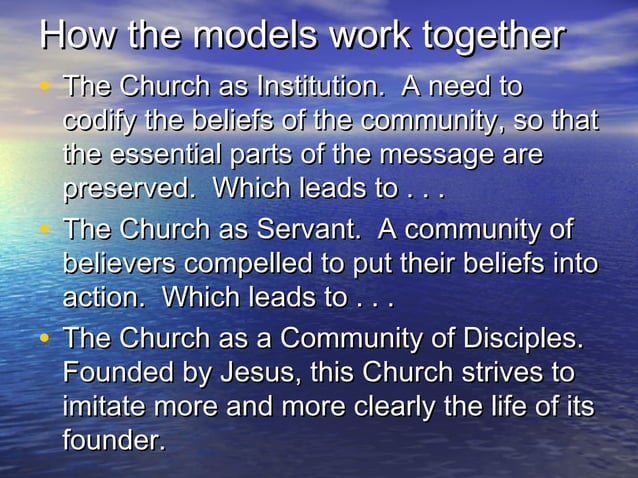 Models of the church | PPT | Christianity | Religion & Spirituality