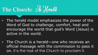 MODELS OF THE CHURCH ACCORDING TO CARDINAL AVERY DULLES SJ | PDF